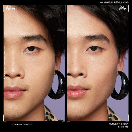 before after highlighter