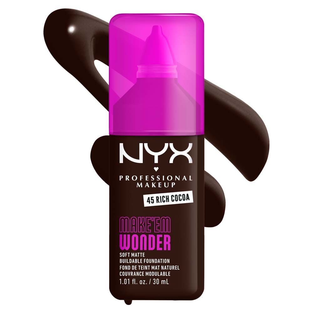 Make ‘Em Wonder Soft Matte Buildable Foundation | NYX Professional Makeup