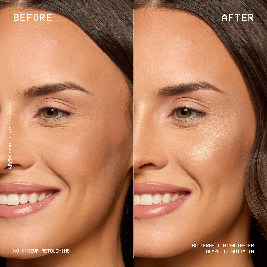 before after highlighter